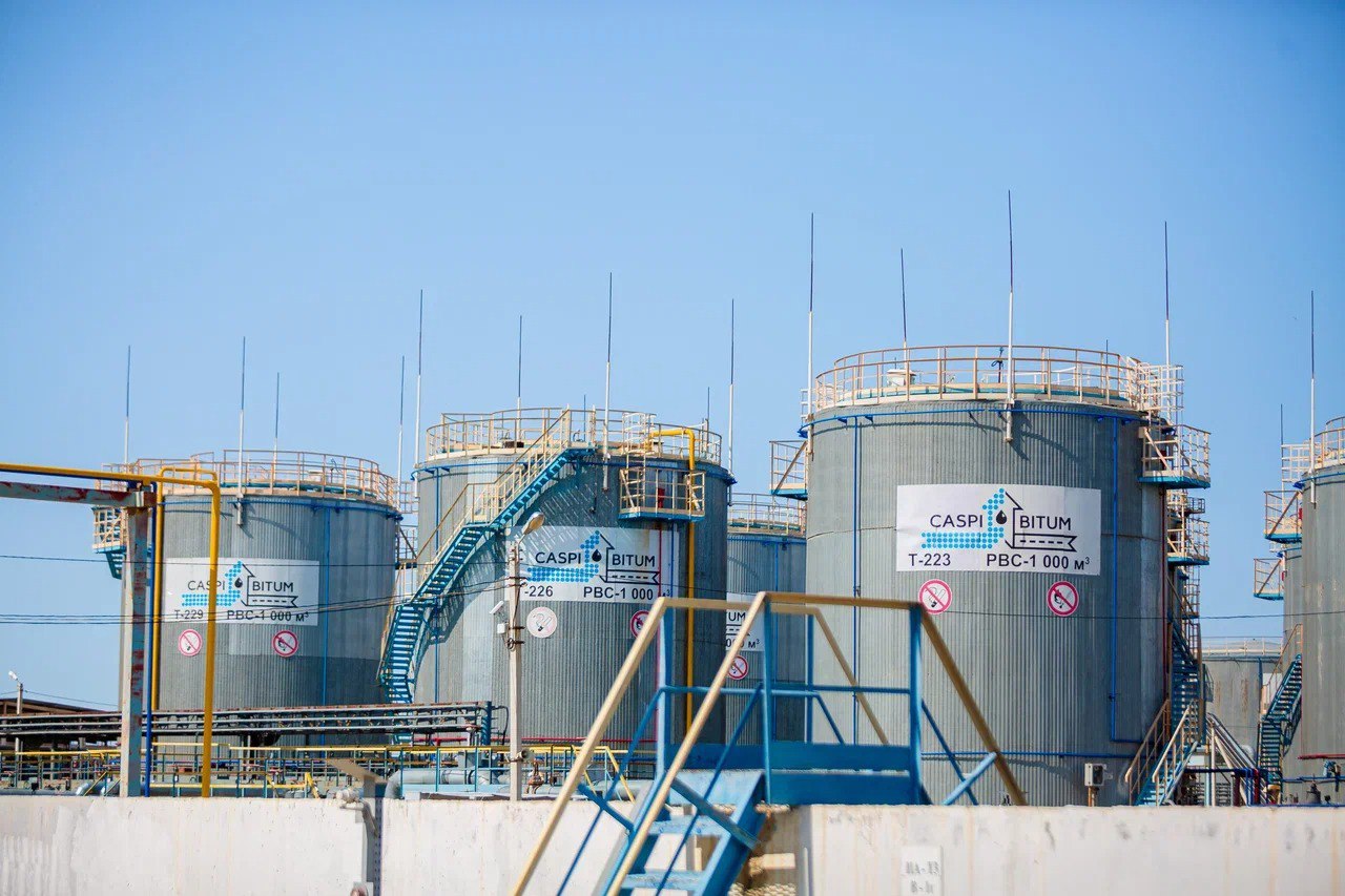 После модернизации битумный завод ТОО «СП «Caspi Bitum» (Актау ...